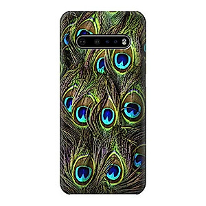 R1965 Peacock Feather Case Cover for LG V60 ThinQ 5G