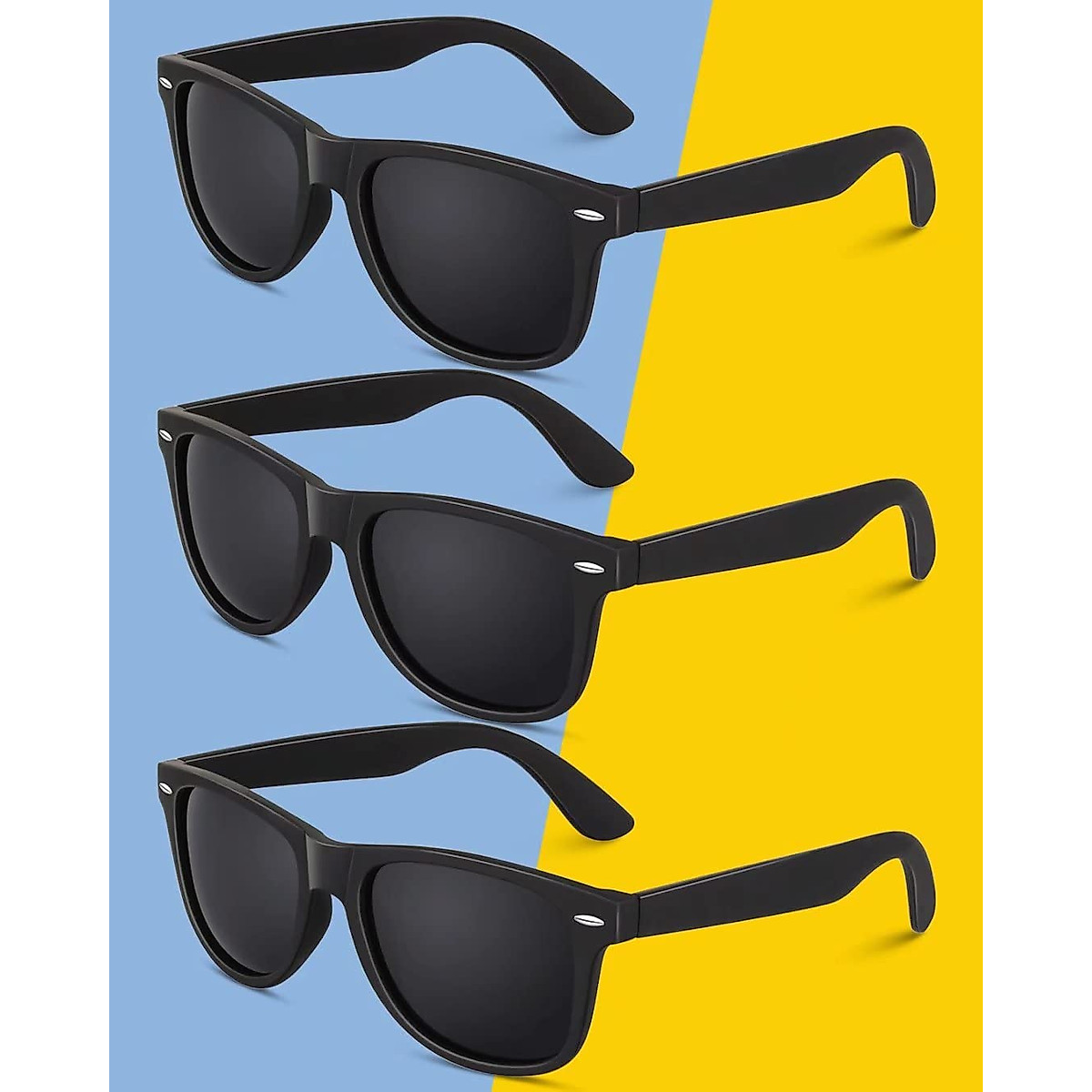 CGID Sunglasses Men Womens Polarized Lightweight Retro Black Shades UV400 Driving Fishing Golf