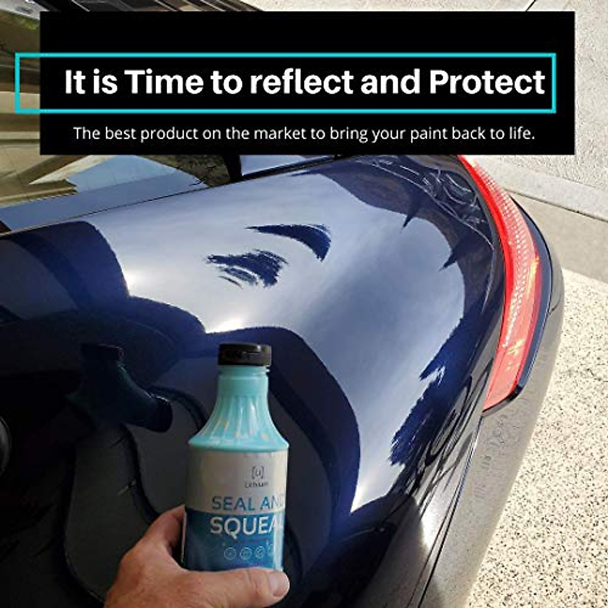 Lithium Seal and Squeal Paint Sealant/Polish - Incredible Shine and Lasting Protection - Curable Amino Functional Polymers Fused with Si02 Ceramic Nano Technology -Lasts for up to 12 Months (16 oz)