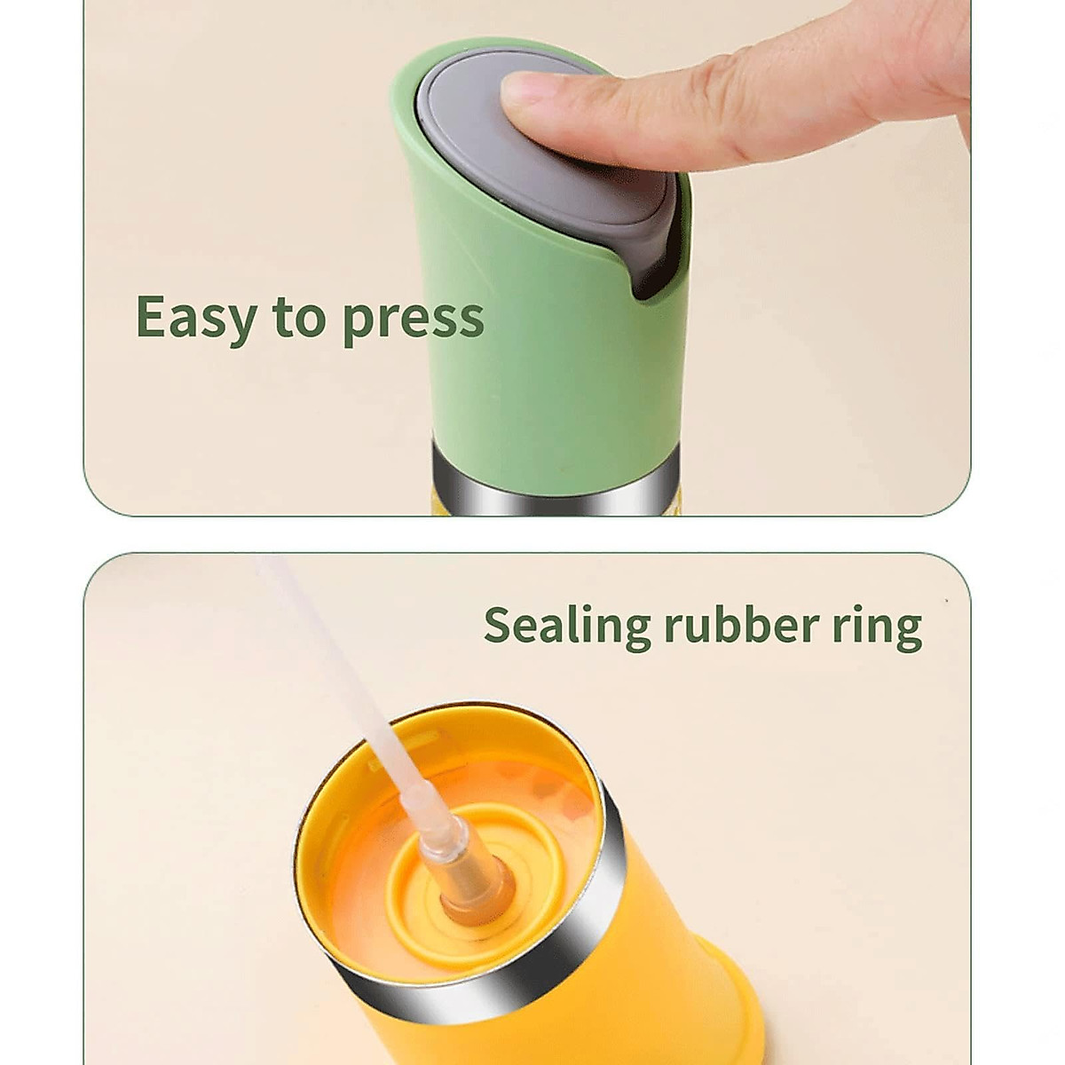 FBITE Cooking Oil Mist Spray Bottle, Multifunctional Cooking Oil Sprayer - 260ml Oil Spray Bottle Olive Oil Mister for Salads, Barbecues, Kitchen Baking,Salad,BBQ