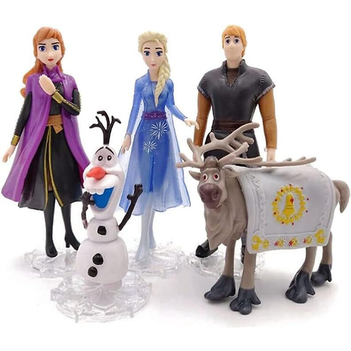Frozen cake topper Action Figures Toys Frozen cake decorations for Frozen party supplier birthday (5 pcs)