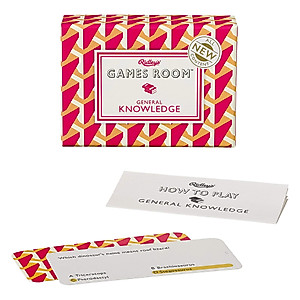 Ridley’s General Knowledge Trivia Card Game – Quiz Game for Kids and Adults – 2+ Players – Includes 140 Unique Questions Cards – Fun Family Game – Makes a Great Gift