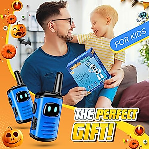 Kids Walkie Talkies Toys for Boys: comedyfun Mini Robots Walkies Talkies 2 Pack Christmas Birthday Gifts for 3 4 5 6 Year Old Boys Toys for 3 4 5 6-8 Year Old Boy Camping Hiking Outdoor Games