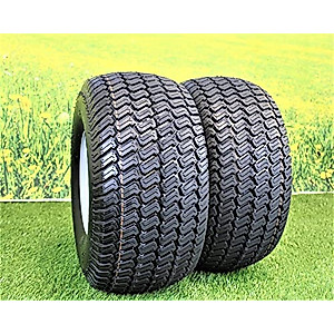 (Set of 2) 20x10.00-8 Tires & Wheels 4 Ply for Lawn & Garden Mower (Compatible with Husqvarna)