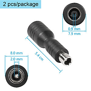 SinLoon DC7909 to DC8020 Adapter, DC7909 Female to DC8020 Male Connector Adapter,for 100W 150W 180W 200W Solar Panel, Compatible with Solar Power Station Explorer Series 1500(2 PCS)