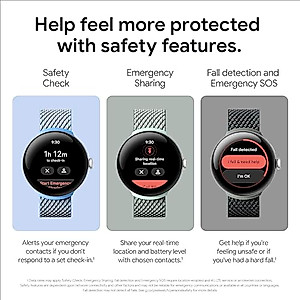 Google Pixel Watch 2 with the Best of Fitbit and Google - Heart Rate, Stress Management, Safety Features - Android Smartwatch - Polished Silver Aluminum Case - Porcelain Active Band - LTE (Renewed)