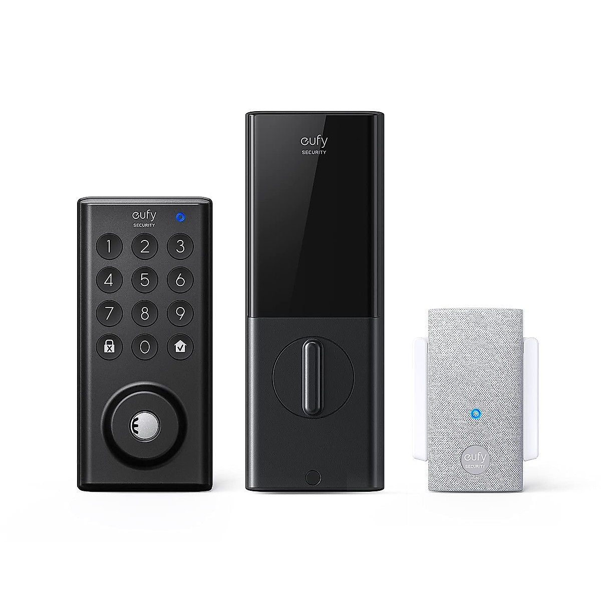 eufy Security Smart Lock with Wi-Fi Bridge, Keyless Entry Door Lock with Wi-Fi, App Control, Bluetooth Electronic Deadbolt, BHMA Certified, IPX3 Weatherproof Protection, Electronic Keypad