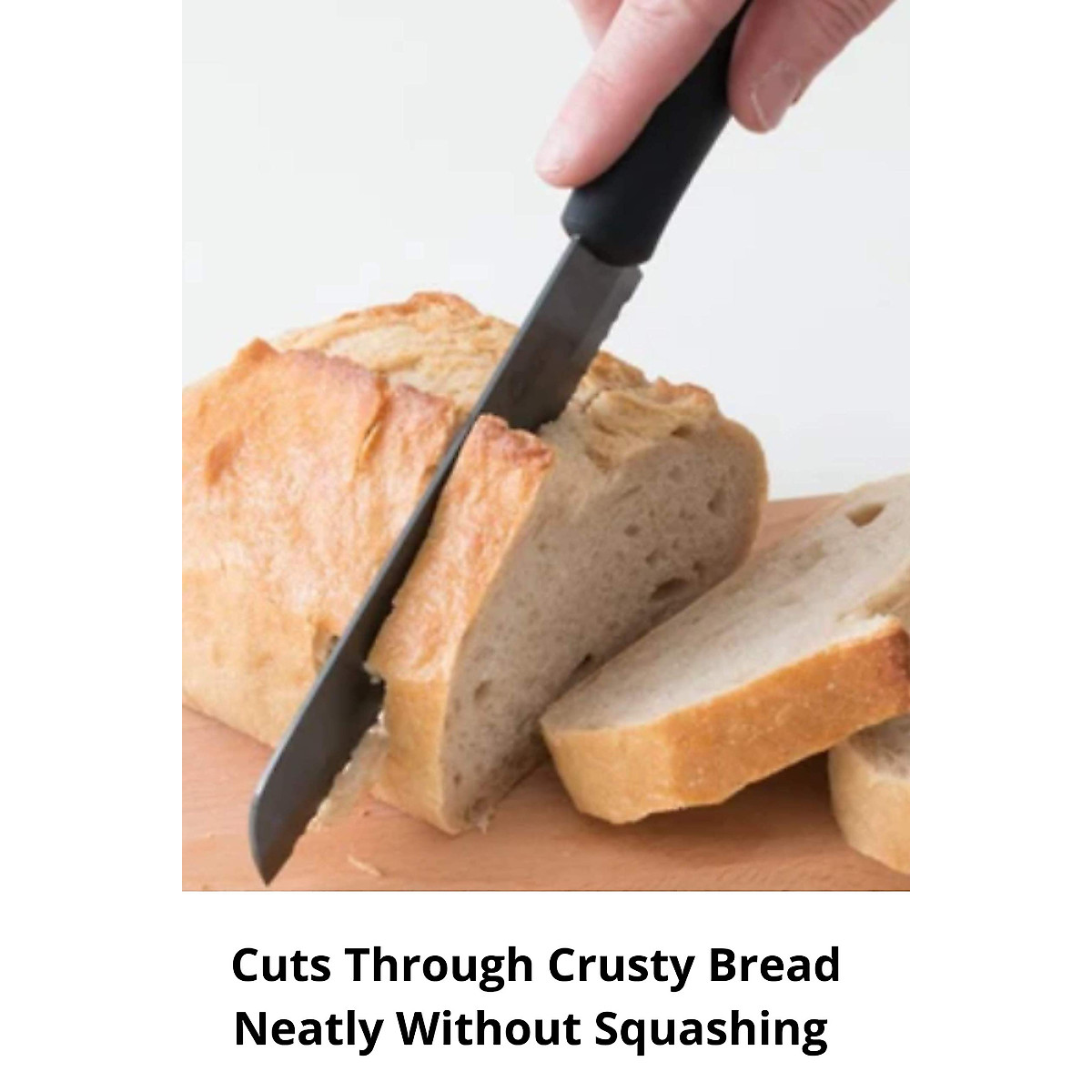 Cestari Bread Knife Bundle 6 inch Advanced Ceramic Knife for Slicing Homemade Bread and Bench Knife for Preparing Dough