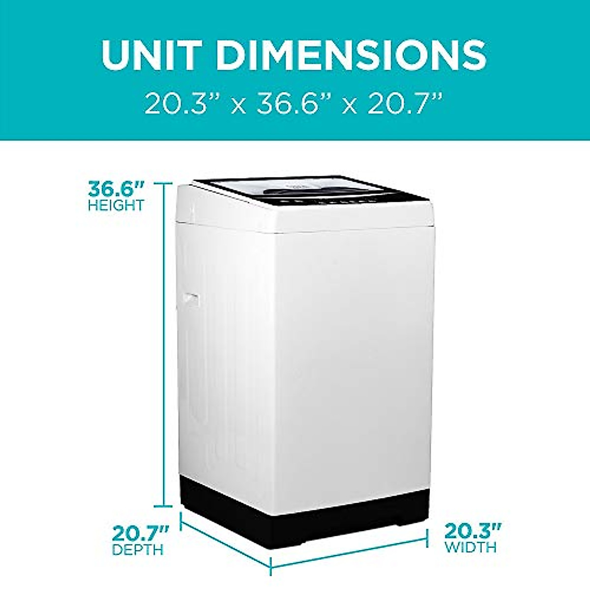 BLACK+DECKER BPWM16W Portable Washer, White & BCED26 Portable Dryer, Small, 4 Modes, Load Volume 8.8 lbs, White