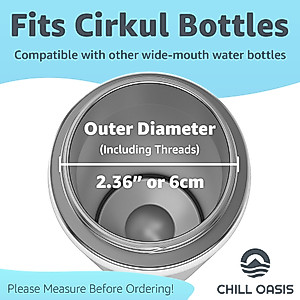 Chill Oasis Replacement Lid For Cirkul Water Bottle | Fits Flavor Cartridges | BPA Free, Leak Proof, and Dishwasher Safe