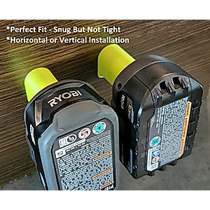 Ryobi 18V Cordless Battery Mounts Hangers Holders Brackets - 6 Battery Mounts