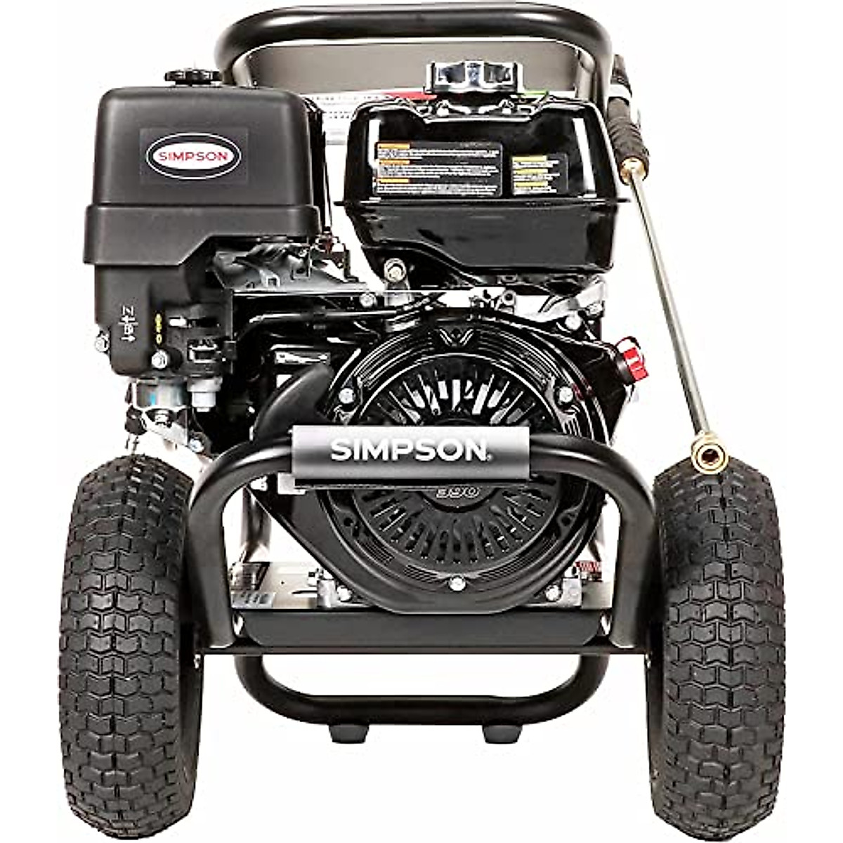SIMPSON Cleaning PS4240 PowerShot 4200 PSI Gas Pressure Washer, 4.0 GPM, Honda GX390 Engine, Includes Spray Gun, 5 QC Nozzle Tips, 3/8-inch x 50-foot Monster Hose, (49-State)