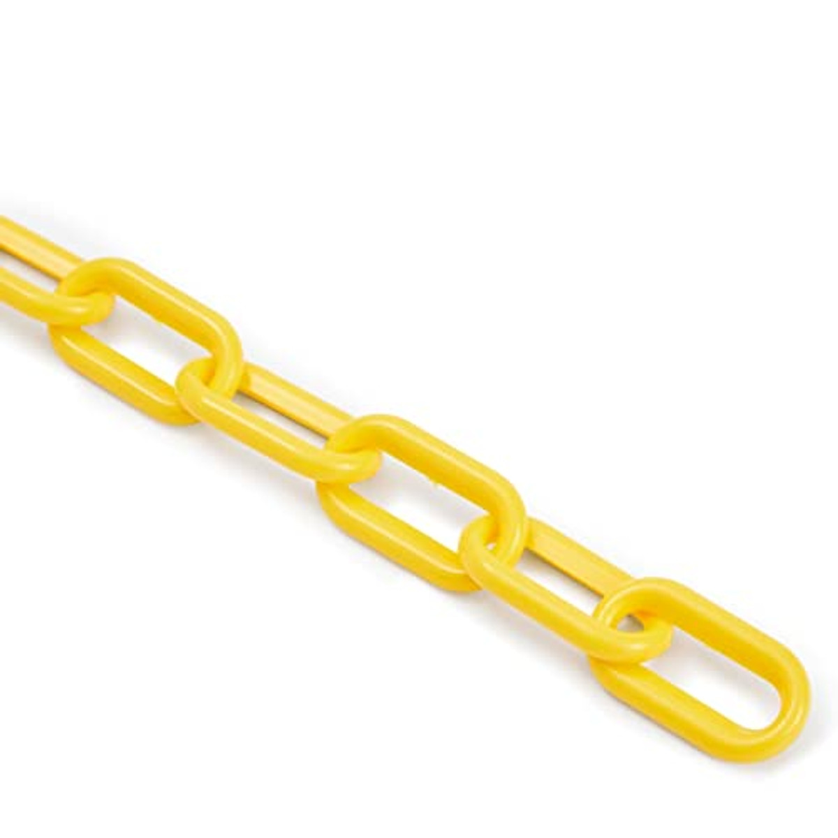 Stockroom Plus 100-Feet Plastic Chain Links - Privacy Safety Barrier for Fence, Gate, Privacy (1.5-Inch, Yellow)
