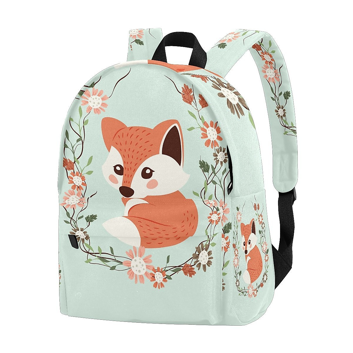 Hengpai Cute Fox School Backpacks Rucksack Animals Student Book Bags Travel Girls