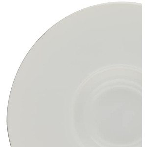 Kanesu Ceramics 50100802 Pasta Plate, White, Wide Rim, 7.9 inches (20 cm), Flat Soup Plate, Made in Japan, Pack of 2