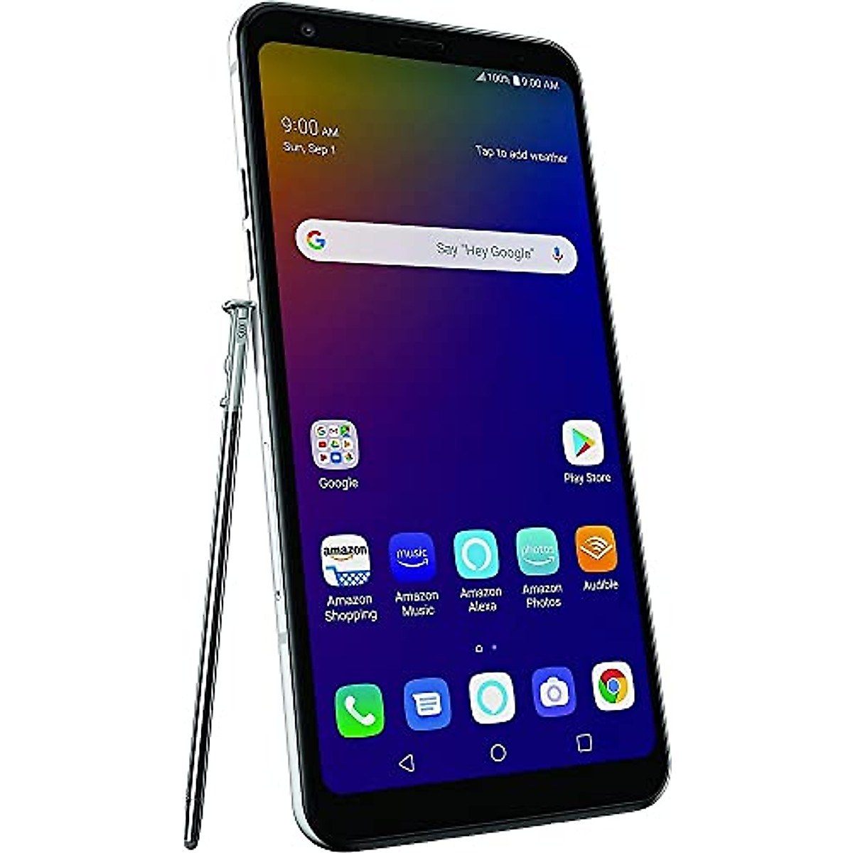 LG Stylo 5 LM-Q720 6.2" Smartphone – Unlocked – 32 GB – Silvery White (Renewed)