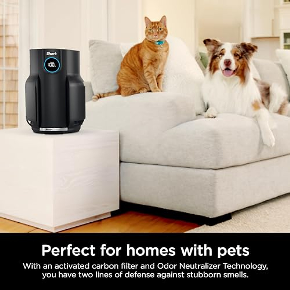 Shark Air Purifiers for Home Large Room with NeverChange Air Filter, 5 Year HEPA Filter, Covers 650 Sq. ft, Odor Neutralizer and Clean Sense Technology, Removes 99.98% of Dust & Allergens, HP152