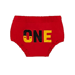 MOMMY'S NEW MAN Baby Boys 1/2 Outfits Half Years Birthday Outfit Cake Smash Set Photo Prop Outfits Bow Tie Suspender Headband (Blue,6-12 Months)