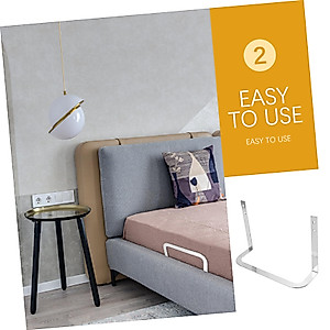 BESPORTBLE Anti-Slip Mattress Frame Iron Mattress Fasteners Keep Mattress Stopper Mattress Retainer Grippers Adjustable Bed Stopper Bed Frame Mattress Holder Bed Mattress Non-Slip Soft Bed