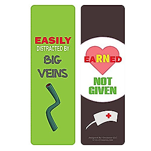 I am a Nurse Bookmarks (60-Pack) – Daily Inspirational Card Set – Interesting Book Page Clippers – Great Gifts for Nurses and Aspiring Nurses