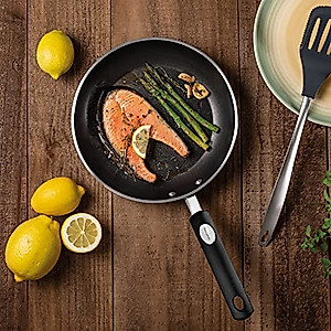 Tramontina Non-Stick Frying Pan with Silicone Handle for Induction, Electric, Gas and Ceramic Glass Hobs, Cookware, Kitchen, 24 cm, 1.6 Litre, 20888024, Dark Grey