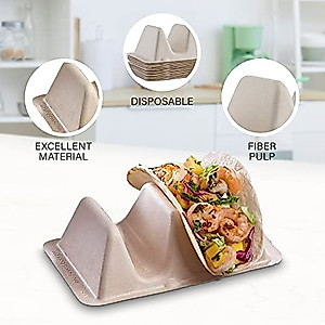 MT Products Pulp Fiber Taco Holder or Stand Up Divider Perfect for Keeping Tacos in Place Disposable (15 Pieces) - Made in The USA
