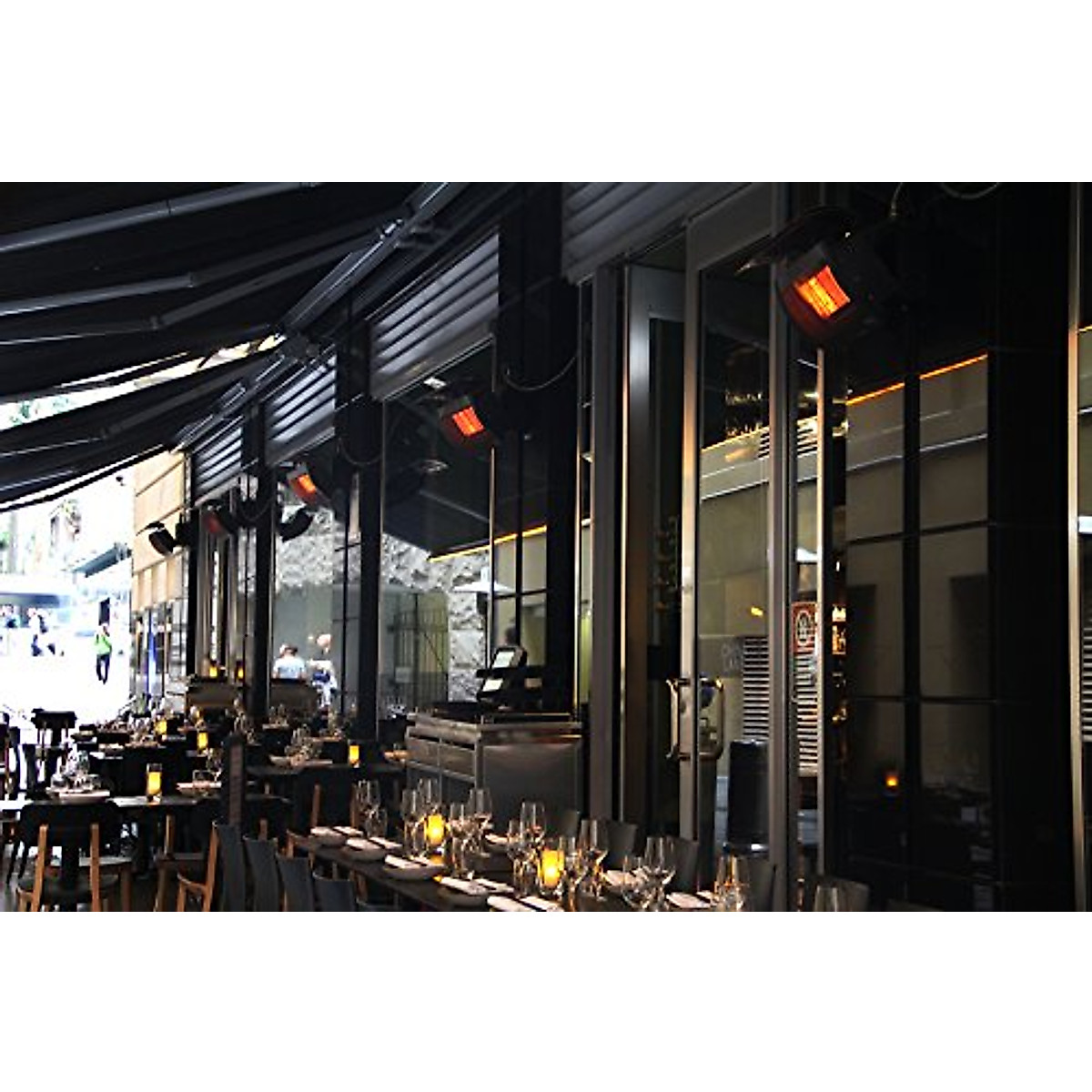 Bromic Heating Tungsten 500 Smart-Heat Gas 5 Burner Radiant Infrared Patio Heater, Natural Gas, 43000 BTU