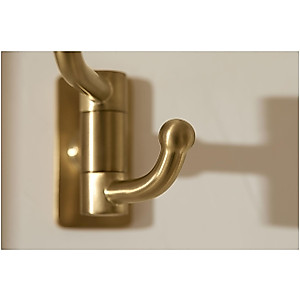 Kohler K35927-SN Castia by Studio McGee Double Hook Robe Hook Vibrant Polished Nickel