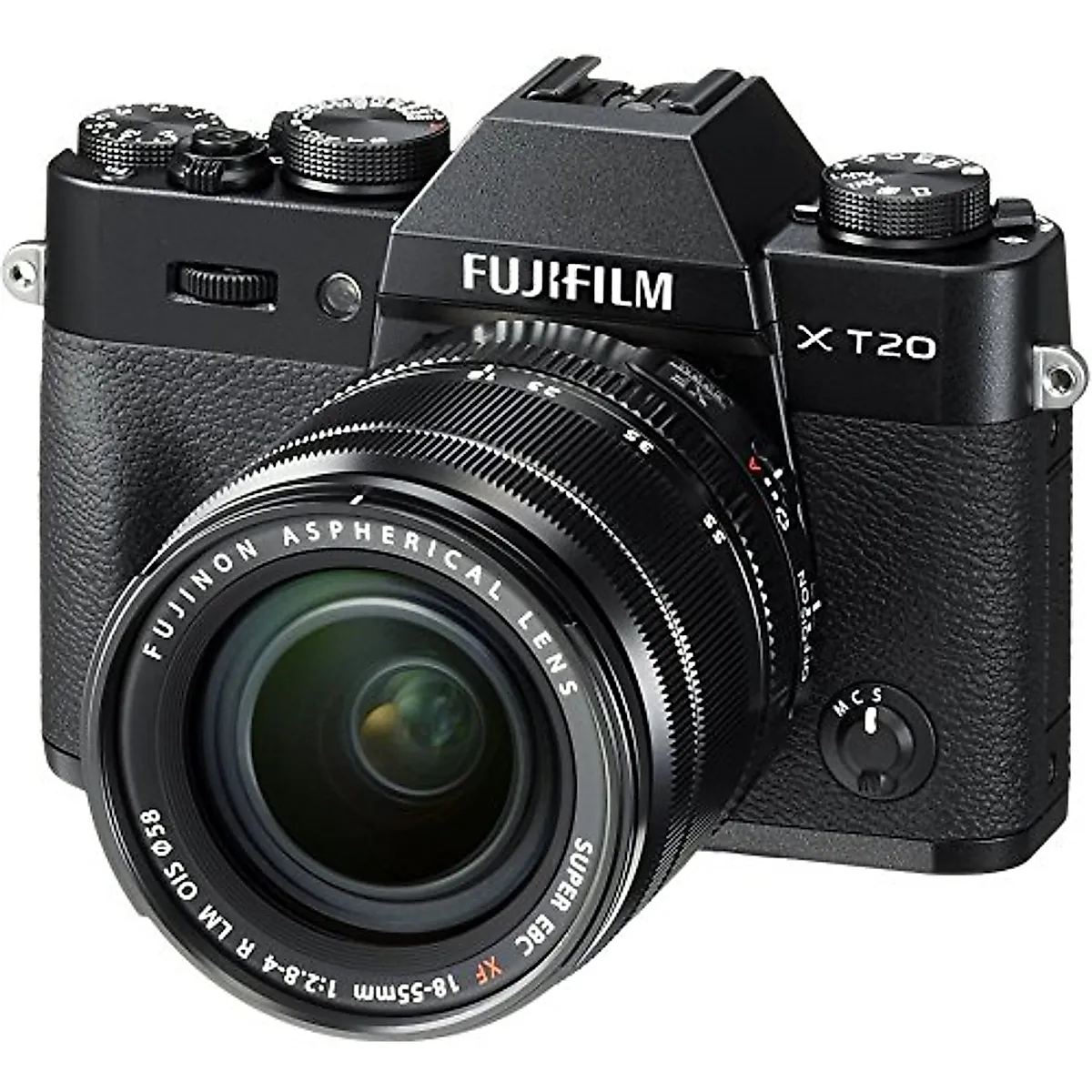 Fujifilm X-T20 Mirrorless Digital Camera w/XF18-55mmF2.8-4.0 R LM OIS Lens-Black