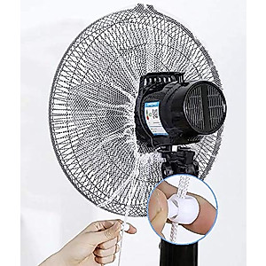 ARAWARA 2 Pks Fan Dust Cover, Fan Mesh cover, Baby Children Safe, Washable Reusable, Anti-Dust Cover, Workable for Round fan, 2 White Covers, 20 Inch