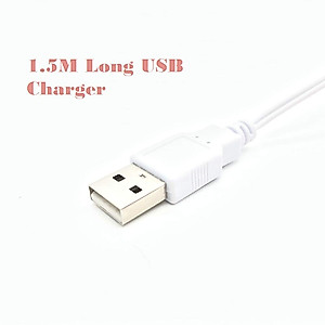 Vosaro USB Charging Cable Only Fit for Water Flosser Model FC159 FC1591 FC156 FC256 FC259, with Charge Port Caps to Protect Oral Irrigator, Charge Port Cover and USB Charging Cord Replacement Parts