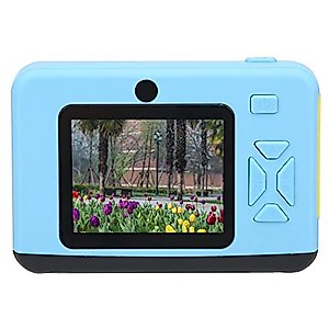 Children Camera, Cute Look Anti‑Drop Anti‑Drop Children Camera with Large Capacity Battery for Gift(Blue)