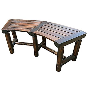 Leigh Country Char-Log Curved Bench