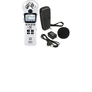 Zoom H1n Handy Recorder - White with Zoom SPH-1N Accessory Pack…