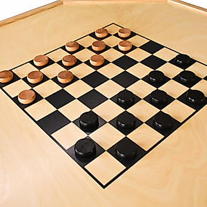 The Gold Standard Board - Traditional Octagon Crokinole Board Game Set