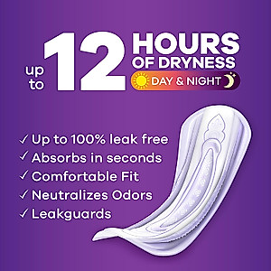 Always Discreet, Incontinence Light Pads, 3 Drops, 30 Pads each (Value Pack of 4)