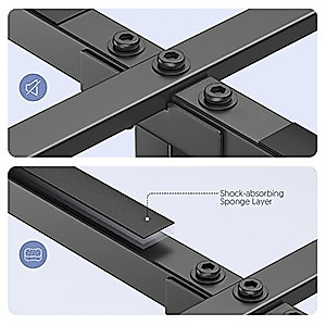 Nazhura Queen Size Bed Frame Upholstered Modern Low Profile Platform with Tufted Headboard/No Box Spring Needed/Linen Fabric Upholstery/Charcoal Grey