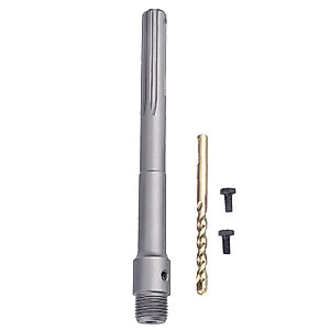 300mm SDS Max Shank Connecting Rod with Pilot Drill Bit and 2 Screws for Concrete Cement Hole Saw (SDS Max Rod: 300mm)