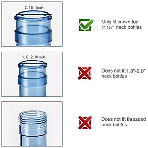 Forzaddik Metal 5 Gallon Water Jug Stand Dispenser with 2.15 Inch Dustproof Valve,Non-Slip Drinking Water Cooler Rack with Reusable Spout