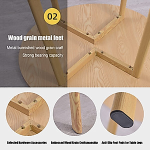 KUKIXO Round Dining Table Table and Chair Combination, 60cm Simple Style Office Reception Desk and Chair Set, Round Table Coffee Shop Leisure Table, with 4 Chairs Leisure Table (Color : Brown)