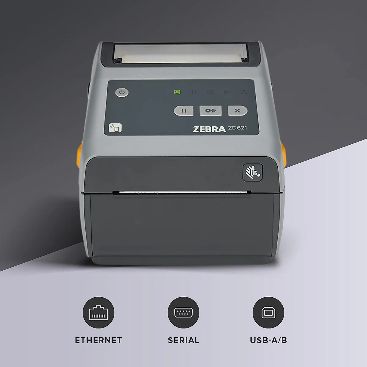 ZEBRA ZD621 Direct Thermal Desktop Printer - Thermal Printer with 300 dpi & 4" Print Width - for Home Office - with USB, Serial, or Ethernet Connectivity