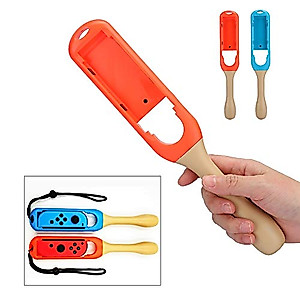 Raguso Game Drumsticks, Lightweight Durable Simple Design Game Drum Stick Long Service Life for Drumming Game for Switch Action Accessory Kit