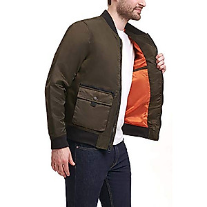 Levi's Men's Varsity Bomber Trucker Jacket, Olive Patch Pockets, XX-Large