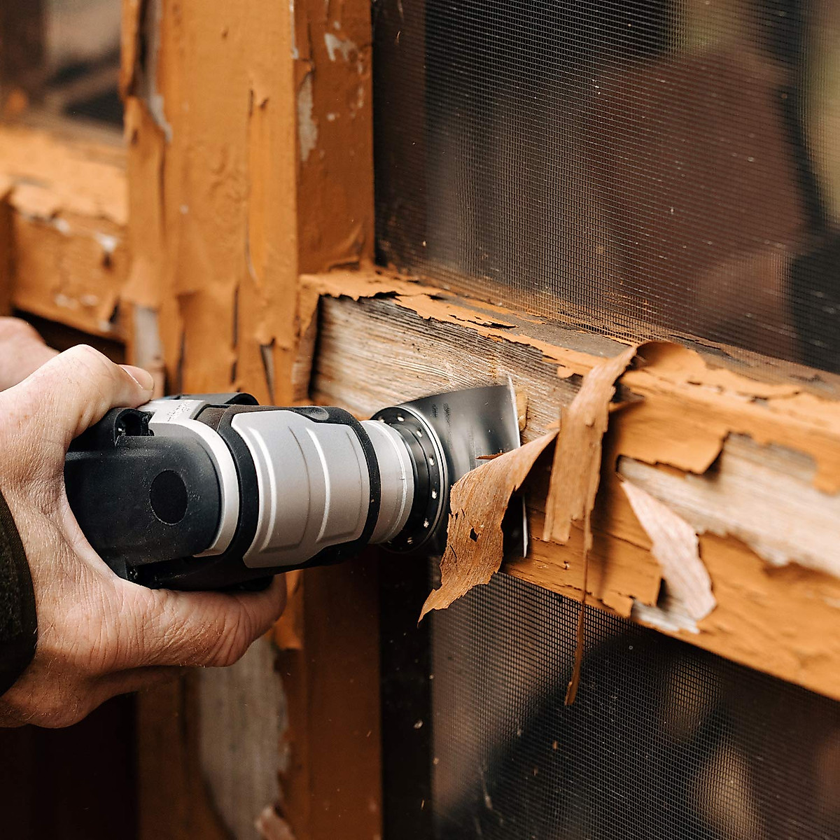 Starlock™ 1-3/8" Soft Material Oscillating Multi-Tool Flexible Scraper, 1PC (Fits: Bosch and Fein. Also fits non-Starlock multi-tools: Milwaukee, Ridgid, Makita, Rockwell and more), One Size