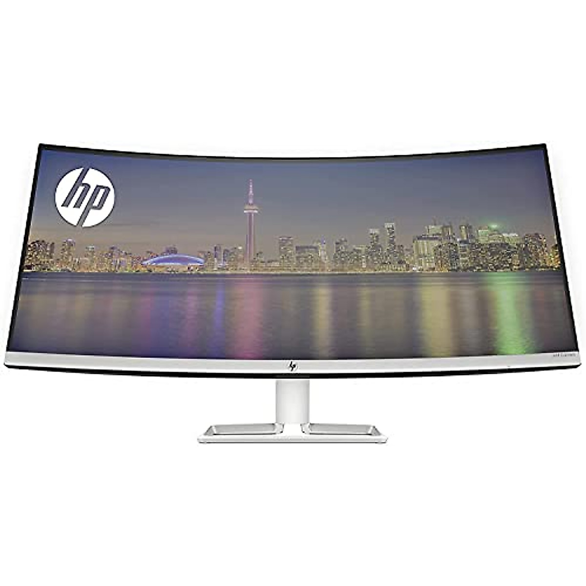 HP 34f 34” Curved Monitor with AMD FreeSync Technology | Ultra-Wide Quad HD Resolution (3440 × 1440p), IPS Display, and 3-Sided Low Bezel, 1-Yr Warranty (6JM50AA)