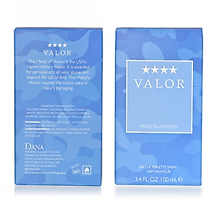 Valor by Dana 3.4 oz Eau De Toilette Spray for Men