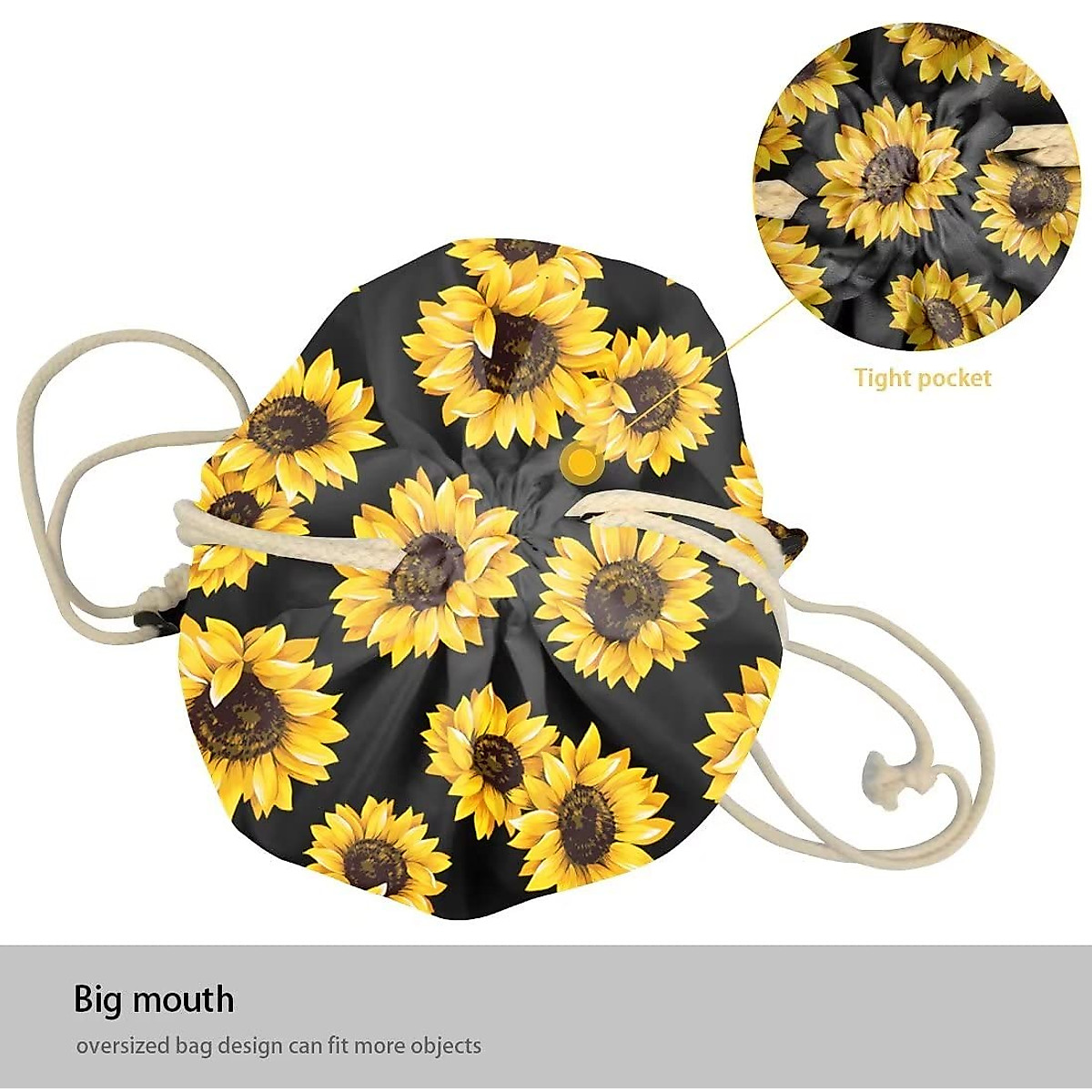 FANCOSAN Drawstring Sports Backpack Gym Sack Swimming Sackpack Football Rugby Pattern Dance Pouch for Kids Boys Girls