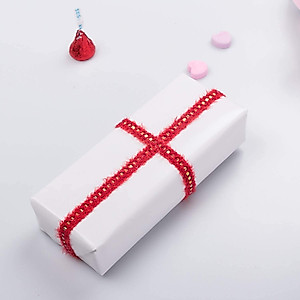 JAM Paper Gift Wrap - Glossy Wrapping Paper - 50 Sq Ft Total (30 in x 10 Ft Each) - White - 2 Rolls/Pack