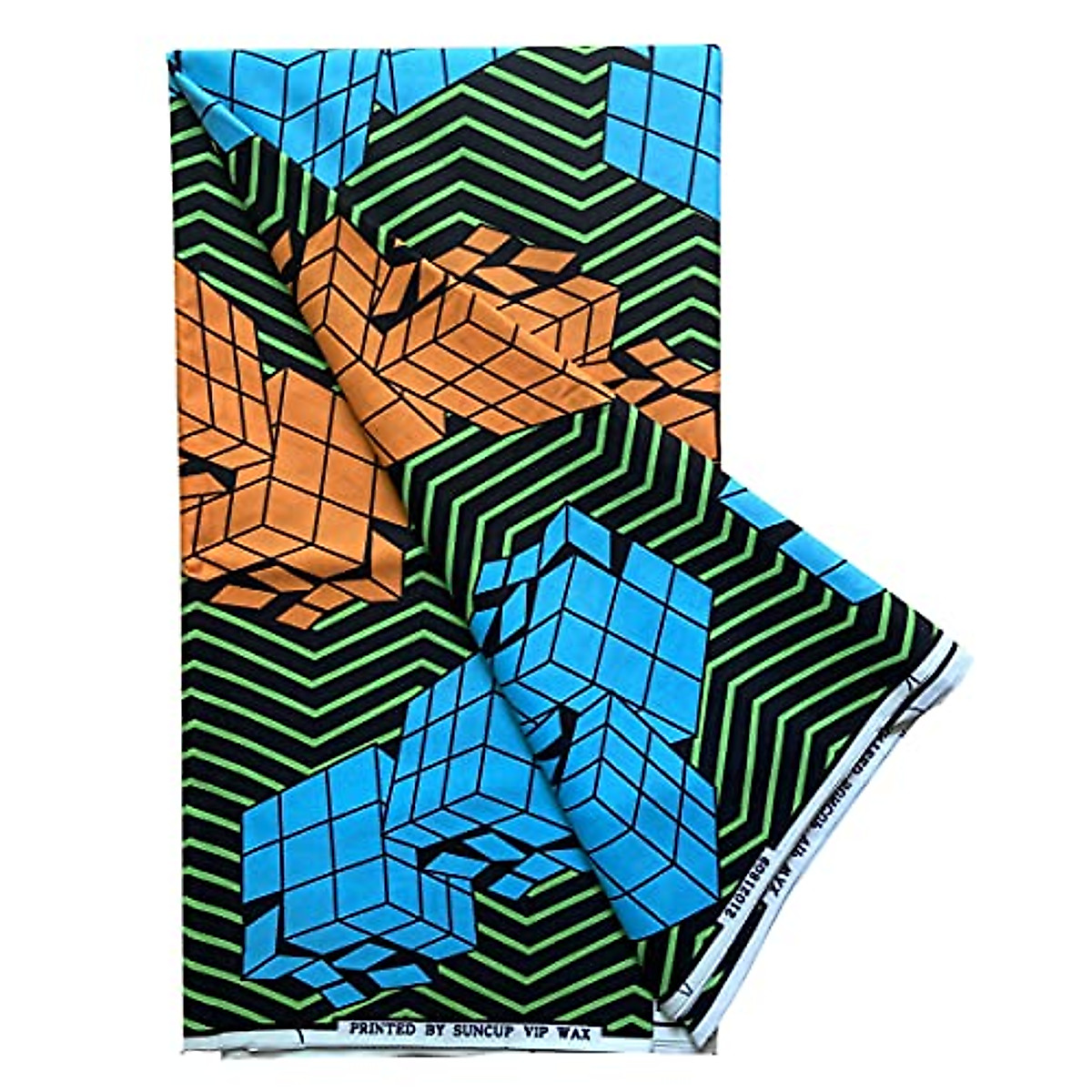 2021 African Ankara Fabric Polyester African Wax Prints Fabric 6 Yards for Party Dress (FP058)