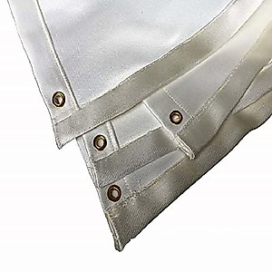 Heavy-Duty Fiberglass Fire Retardant Blanket, Large Welding Fireproof Thermal Resistant Insulation (Color : Gray, Size : 4X5M)